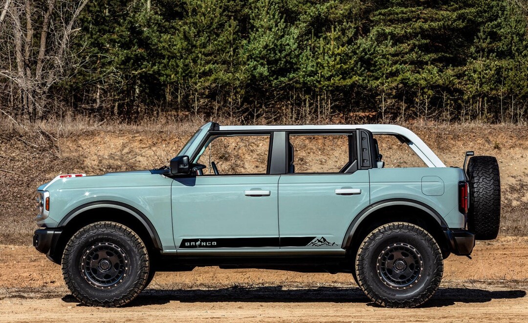 2021+ Ford Bronco Rocker Panel Graphic Decal MATTE BLACK - Etsy