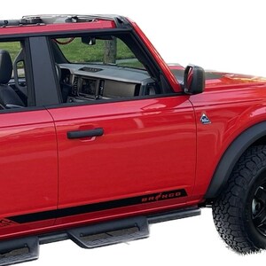 2021+ Ford Bronco Rocker Panel Graphic Decal MATTE BLACK - Etsy