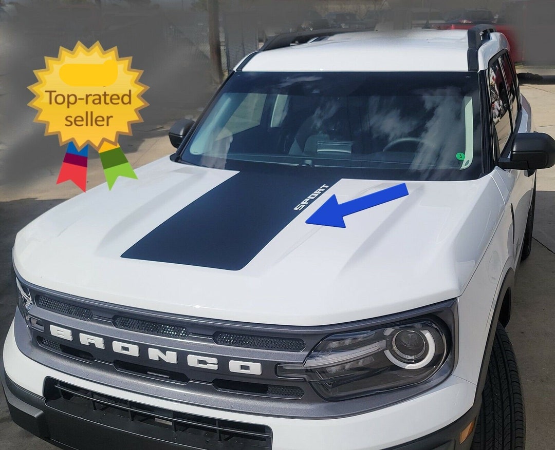 2021 Ford Bronco Sport Hood Graphic Decal MATTE BLACK - Etsy