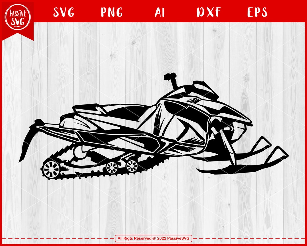 Snowmobile Svg File 03, Winter Sports Svg, Rider Svg, Snowmobile ...