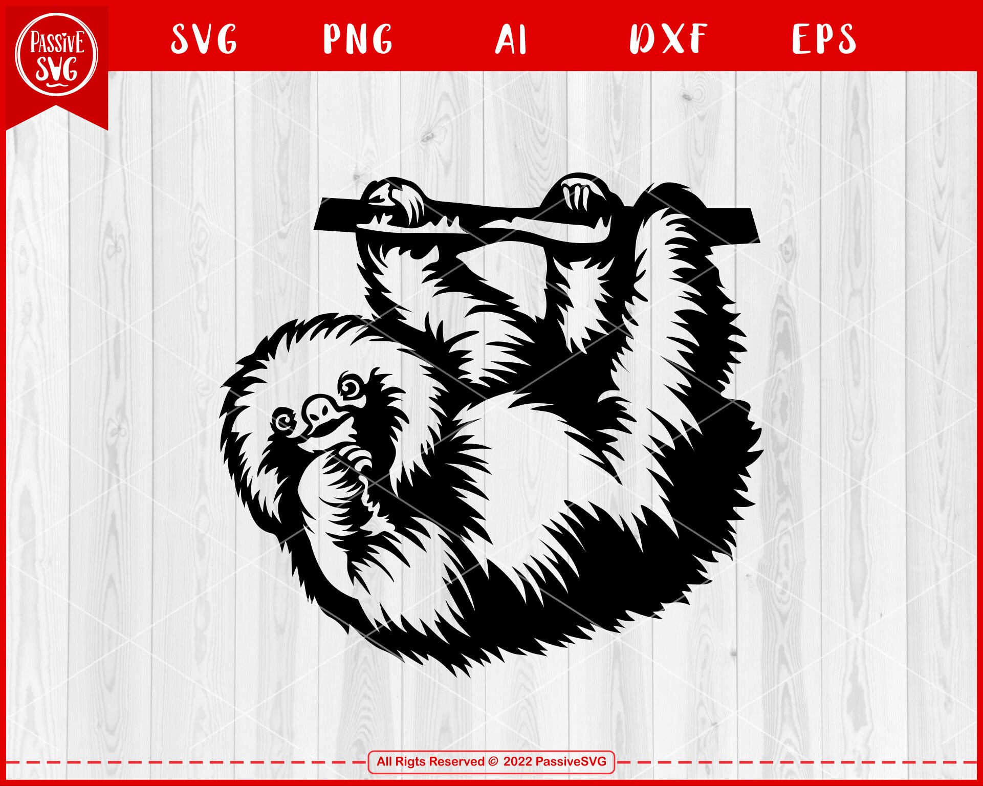 04 Sloth Svg, Cute Sloth Svg, Sloth Png, Sloth Cut File, Animals Svg ...