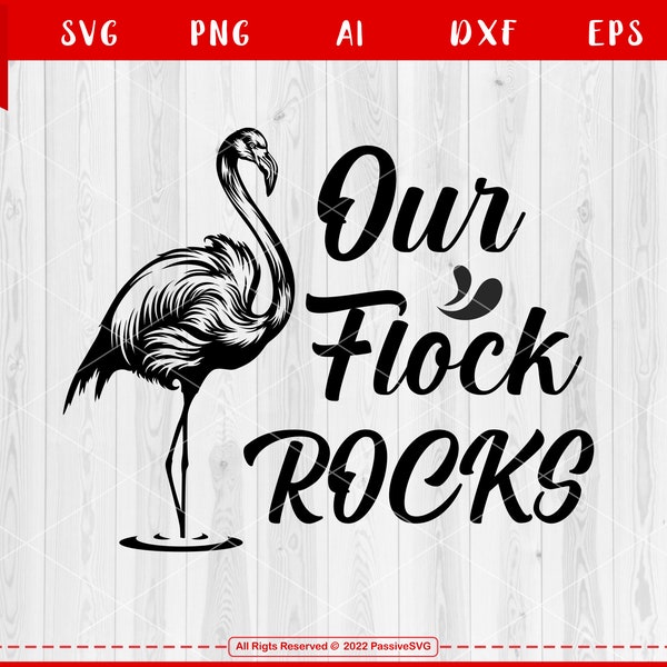 Our Flock Rocks Svg - Etsy