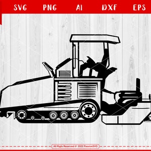 Asphalt Paver Svg - Etsy