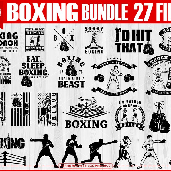 Boxing Svg - Etsy