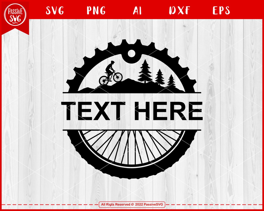 Custom Logo Mountain Bike Svg, Mtb Svg, Mountain Bike Clipart, Bike Svg ...
