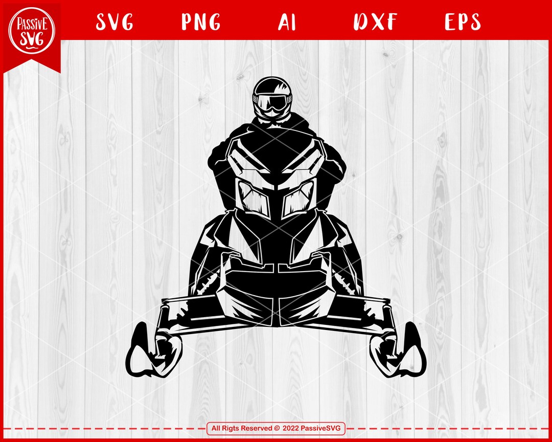 Snowmobile Svg File Rider 01, Winter Sports Svg, Rider Svg, Snowmobile ...