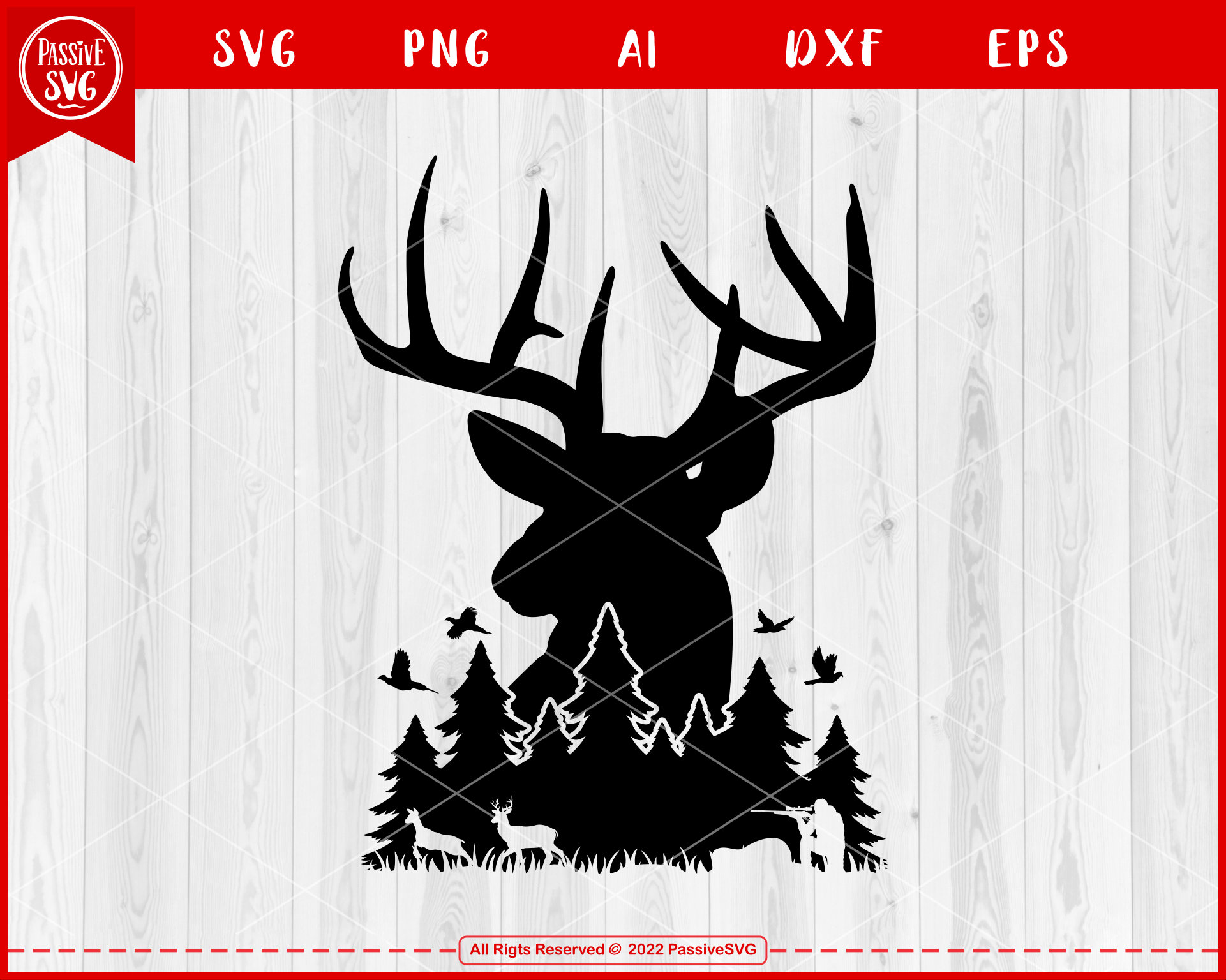Creative 7 Deer Hunting Svg, Deer Svg, Deer Head Svg, Bird Dove Hunting ...