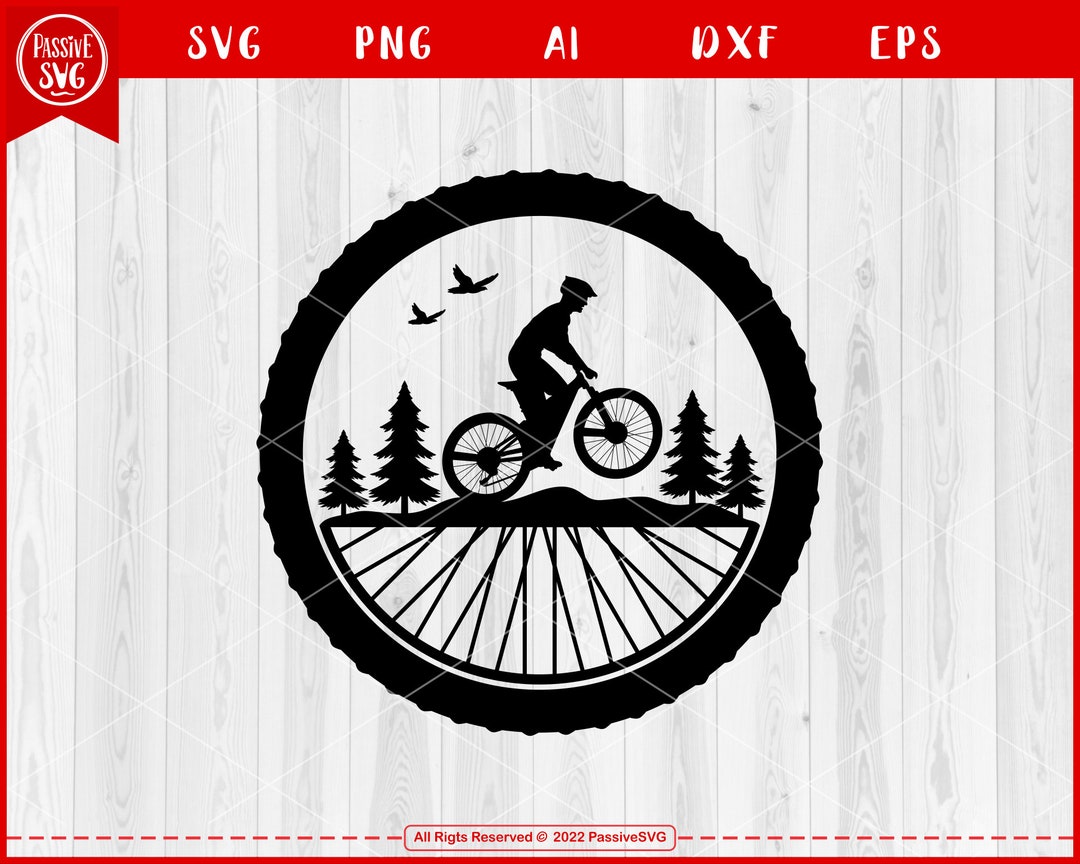 Circle Tire Mountain Bike Svg, Mtb Svg, Mountain Bike Clipart, Bike Svg ...
