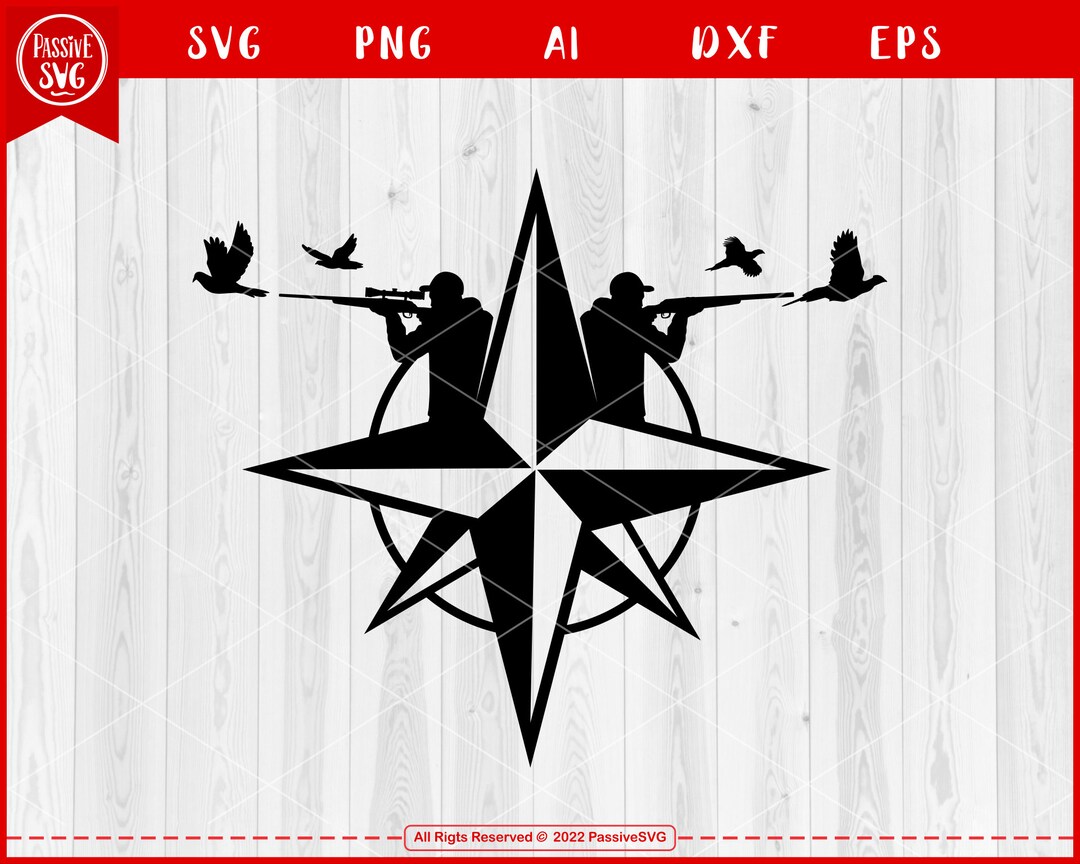 Compass Dove Pheasant Svg File, Bird Hunting Svg, Hunting Clipart, Bird ...