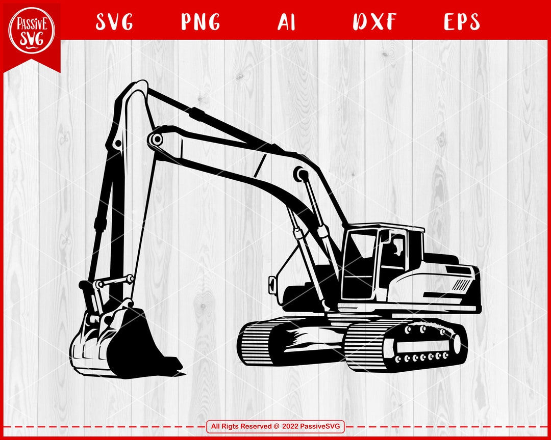 Excavator Truck Svg, Construction Svg, Truck Clipart, Big Truck Svg ...