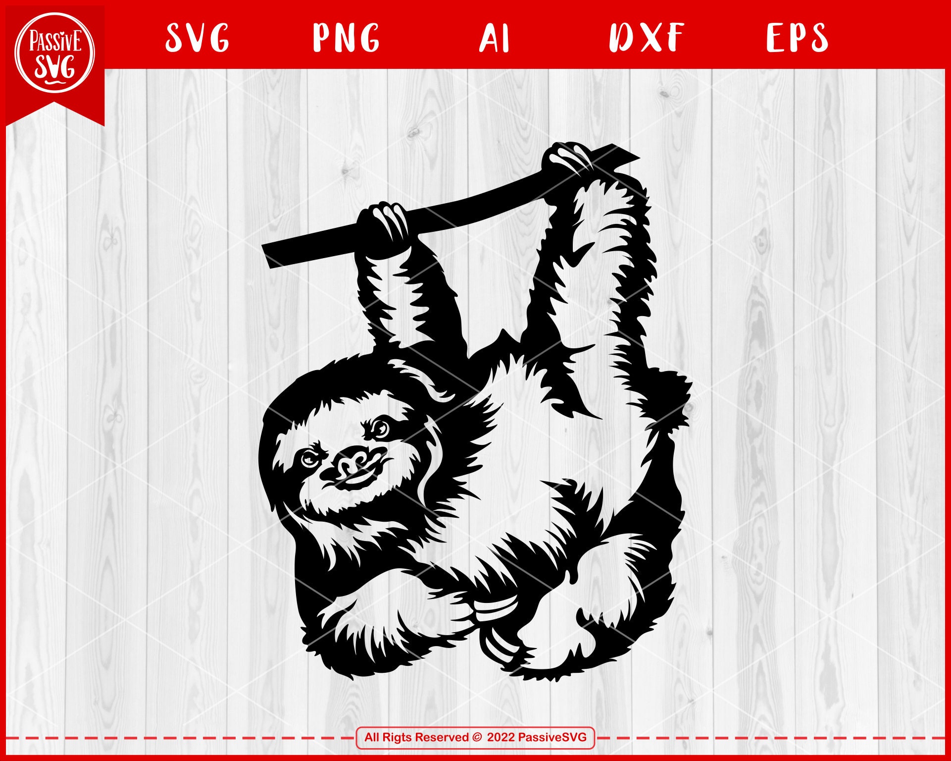 02 Sloth Svg, Cute Sloth Svg, Sloth Png, Sloth Cut File, Animals Svg ...