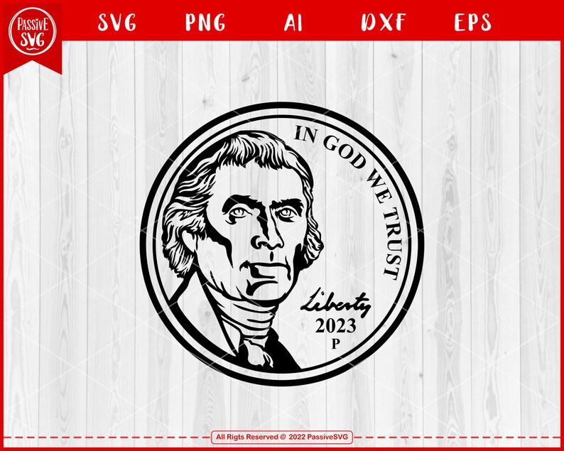 Nickel Coins Svg, Money Svg, Treasure Svg, Currency Svg, Coin PNG ...