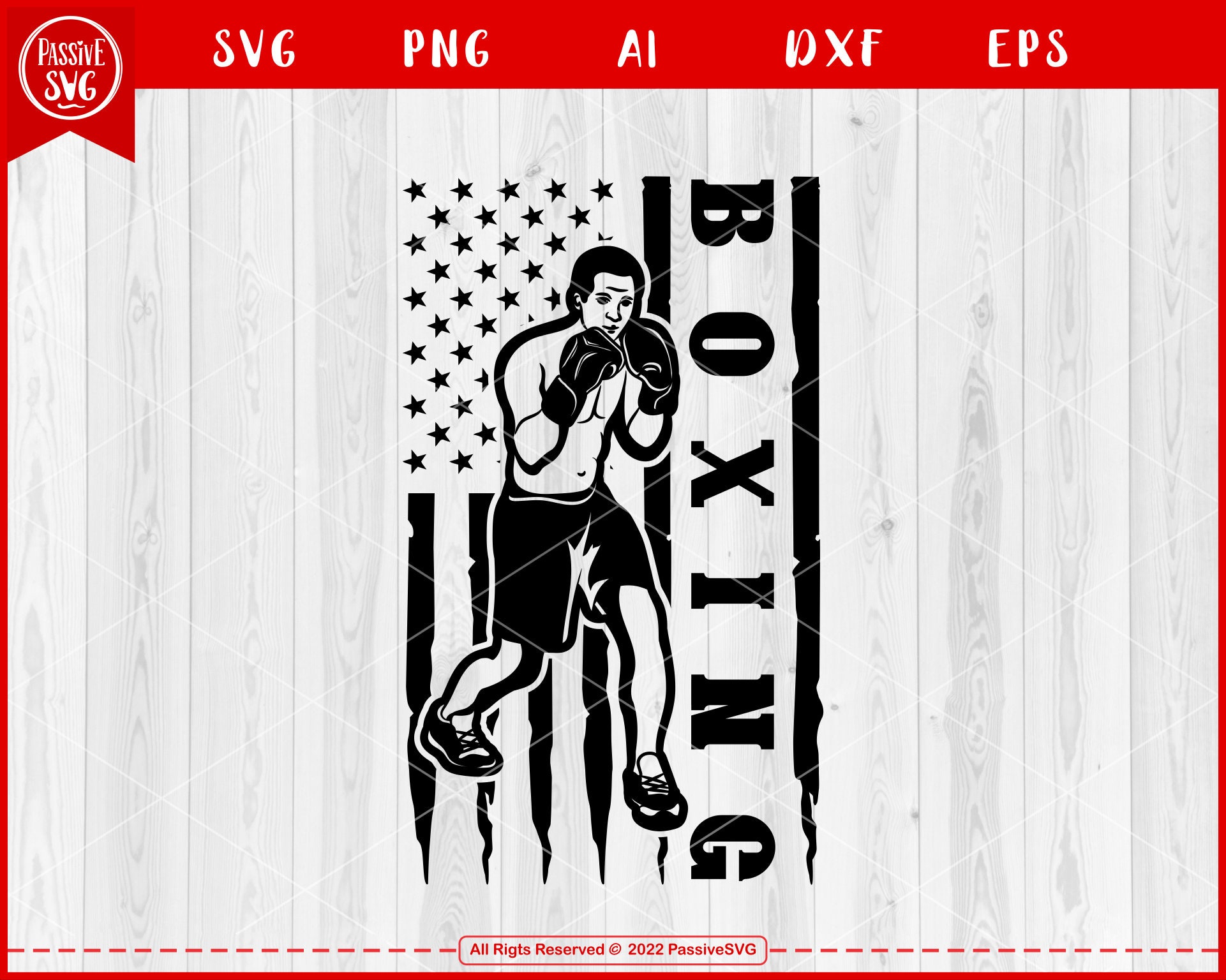 Patriotic USA Flag Boxing Svg, Boxer Svg, Boxing Clipart, Boxing ...