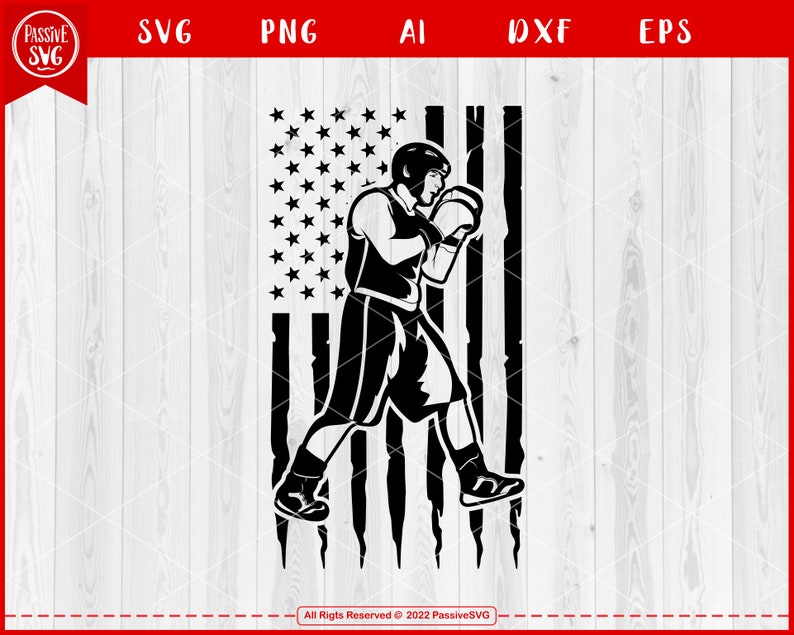 USA Flag Boxing Svg, Boxer Svg, Boxing Clipart, Boxing Silhouette ...