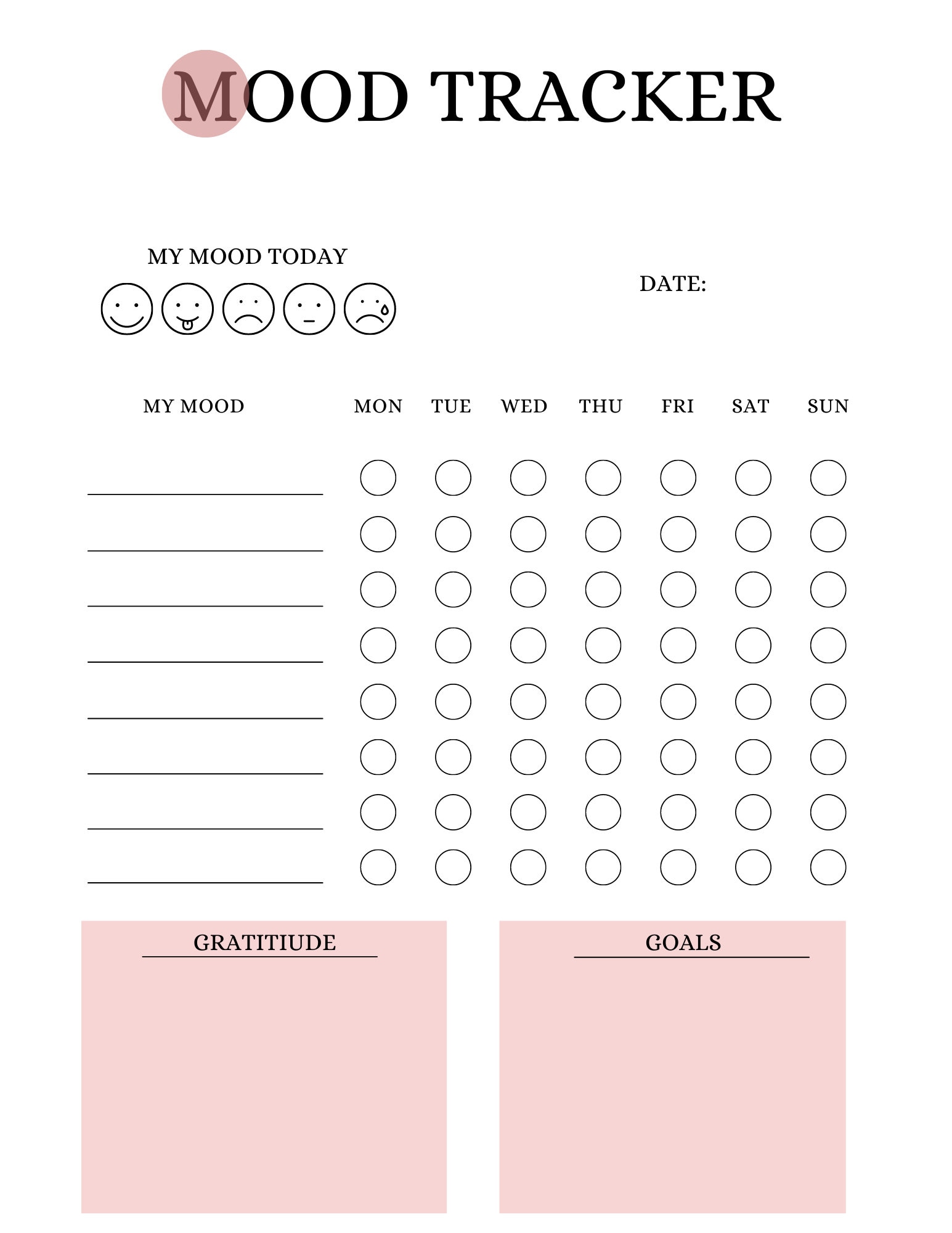 Mood Tracker - Etsy
