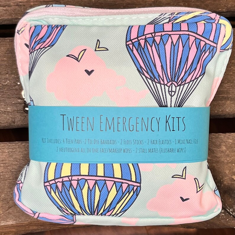 First Period Kit For Girls Tween Teen Emergency Kit Etsy