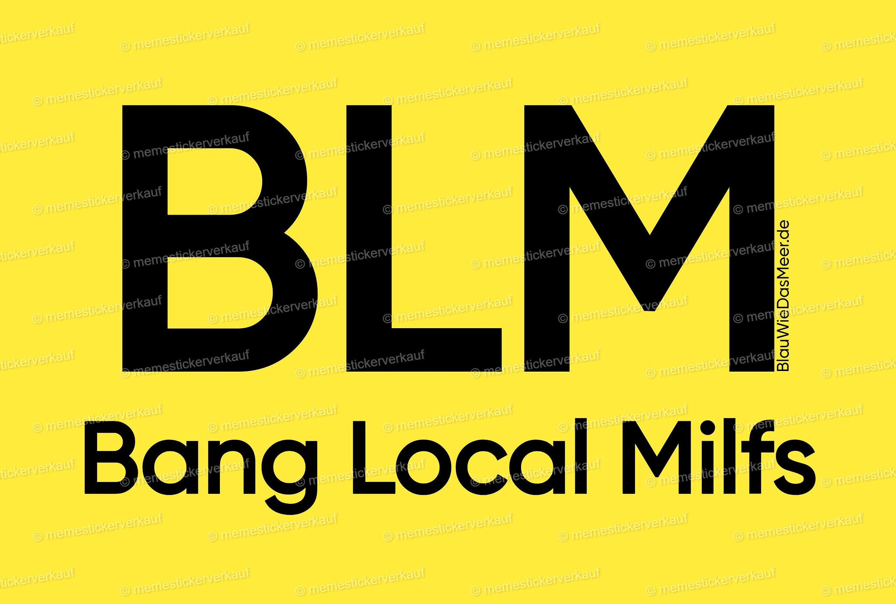 BLM Bang Local Milfs Vinyl Sticker Groß 5,2X7,5cm - Etsy.de