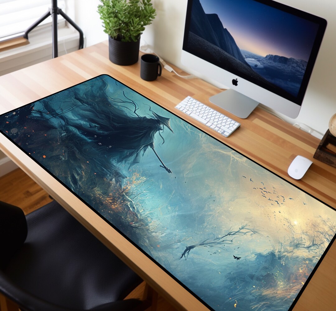 Warrior Desk Mat, Water Soldier Mousepad, Cute Accessories, Aesthetic ...