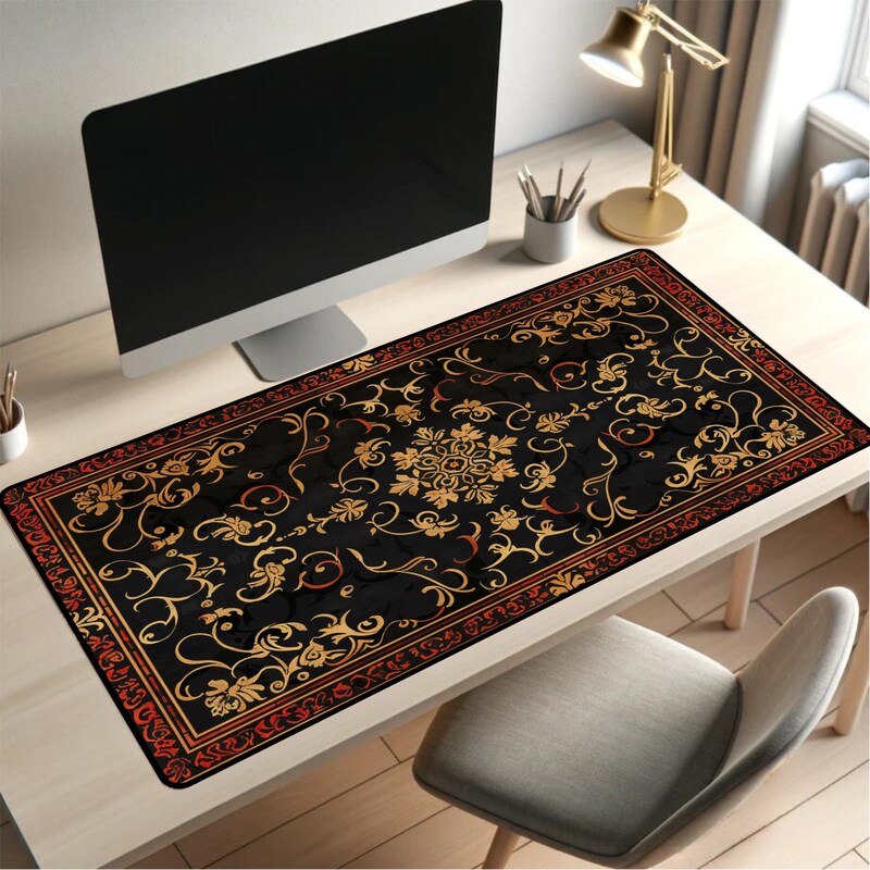 Red and Black Xxl Mouse Pad - Etsy