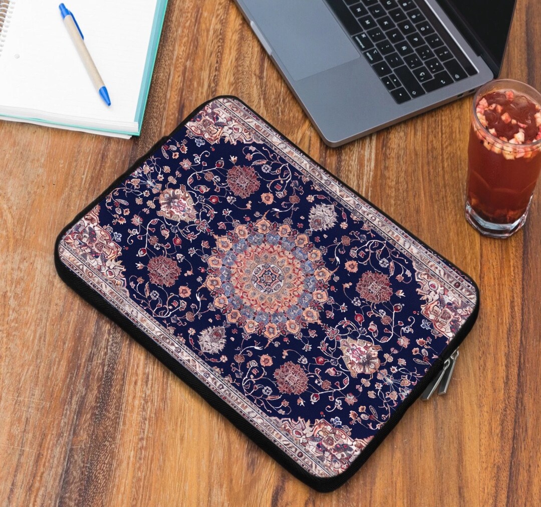 Persian Rug Laptop or Tablet Sleeve 15, Floral Laptop or Tablet Sleeve ...