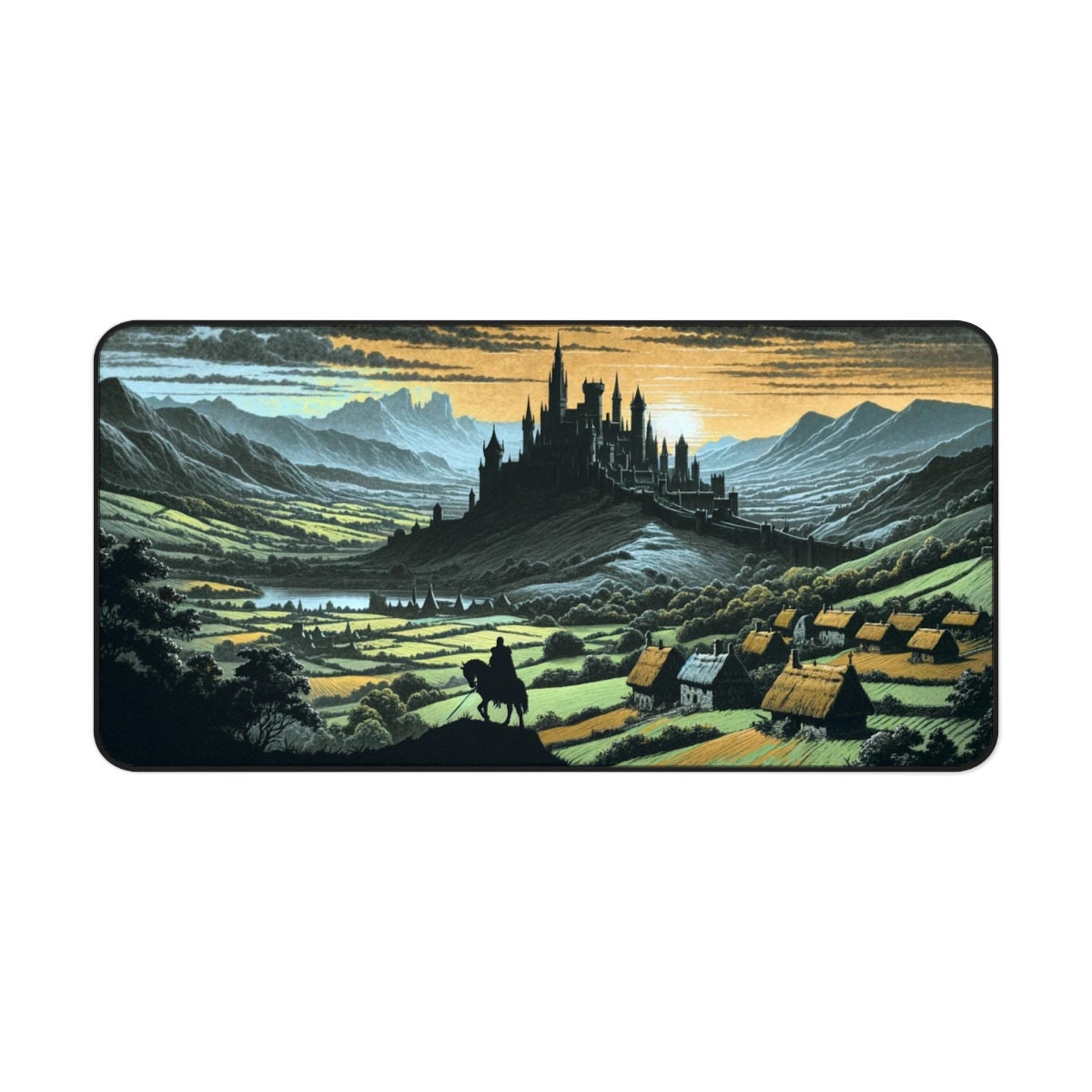 Medieval Castle Desk Mat, Knight Mousepad, Cute Accessories, Aesthetic ...