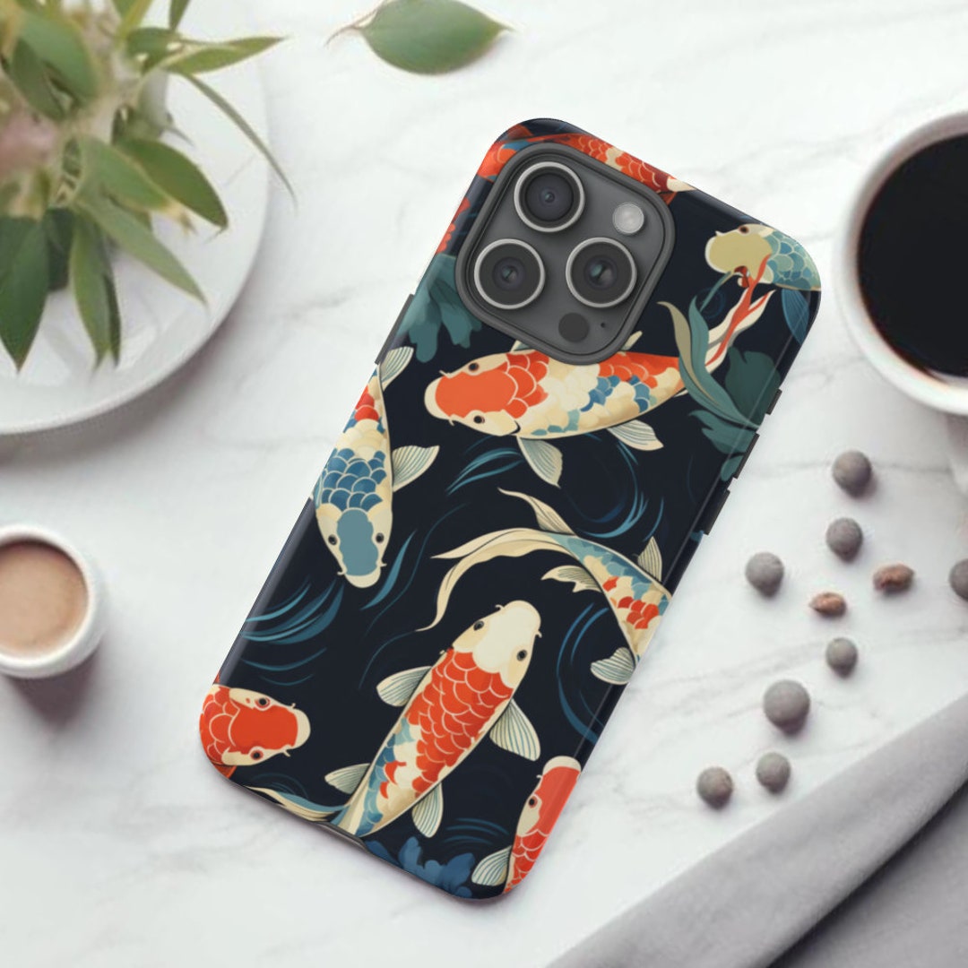 Koi Fish Tough Phone Case for Apple Iphone, Samsung Galaxy and Google ...