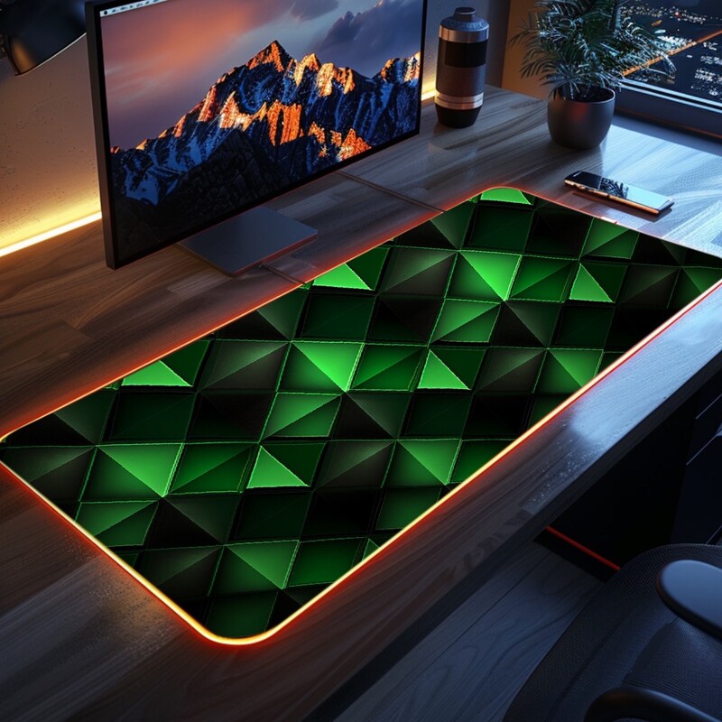 Large Geometric Mousepad - Etsy