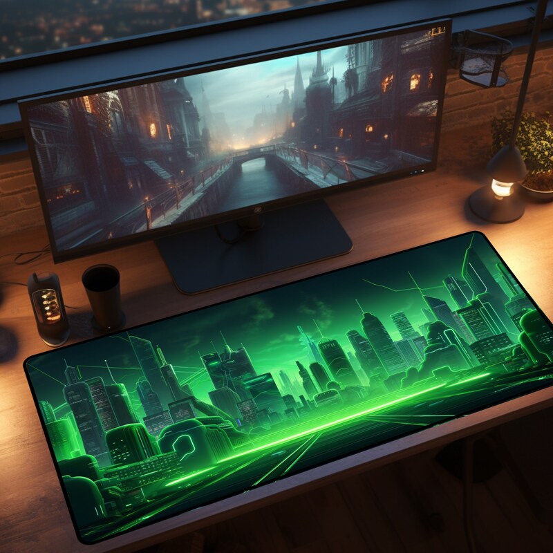 Green Desk Mat - Etsy