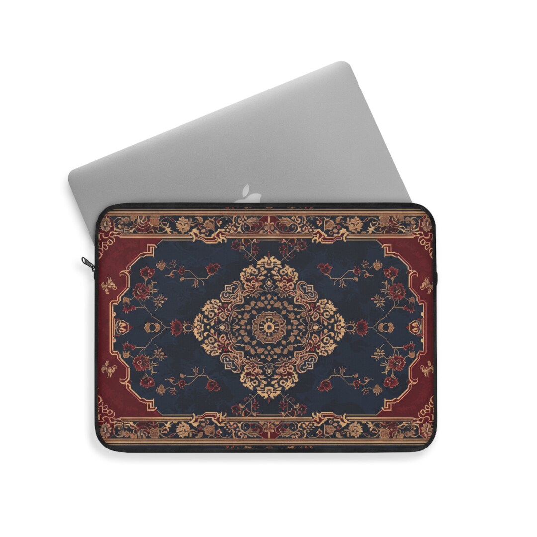 Persian Rug Laptop or Tablet Sleeve 15, Floral Laptop or Tablet Sleeve ...