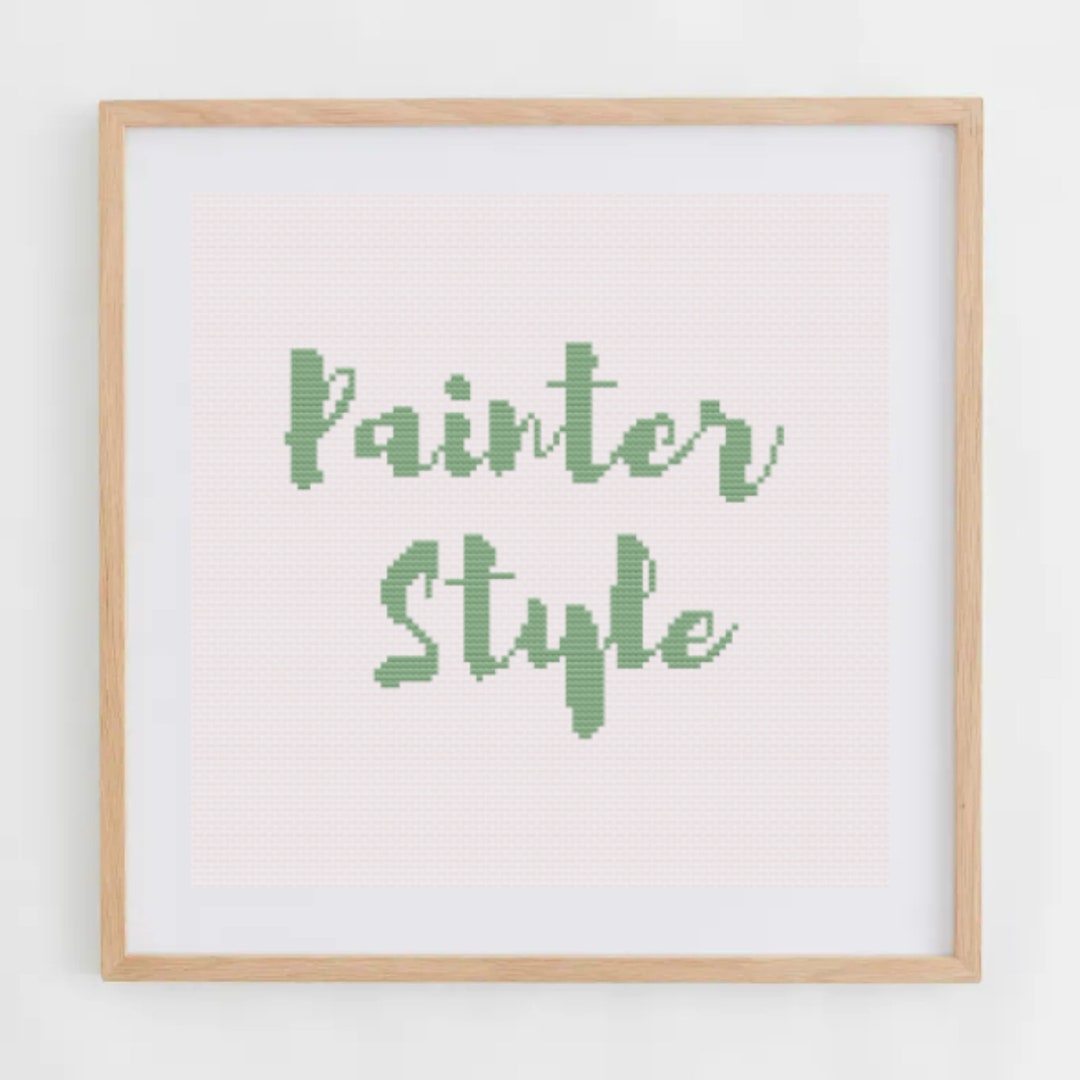 Patrón de Abecedario en Punto de Cruz Tamaño Pequeño-Medio: Painter ...