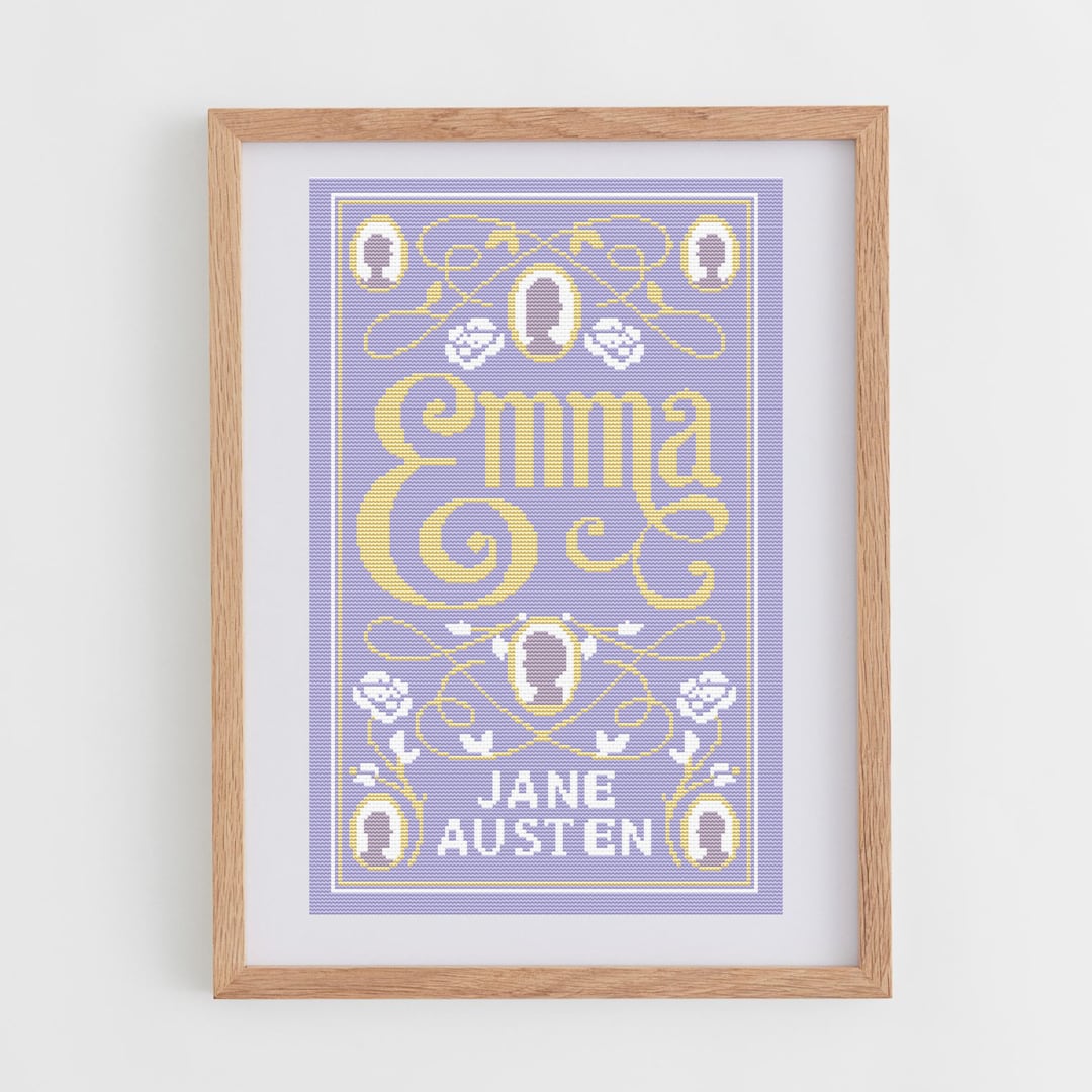 Book Cross Stitch Pattern: Emma by Jane Austen | Cross Stitch Chart PDF ...