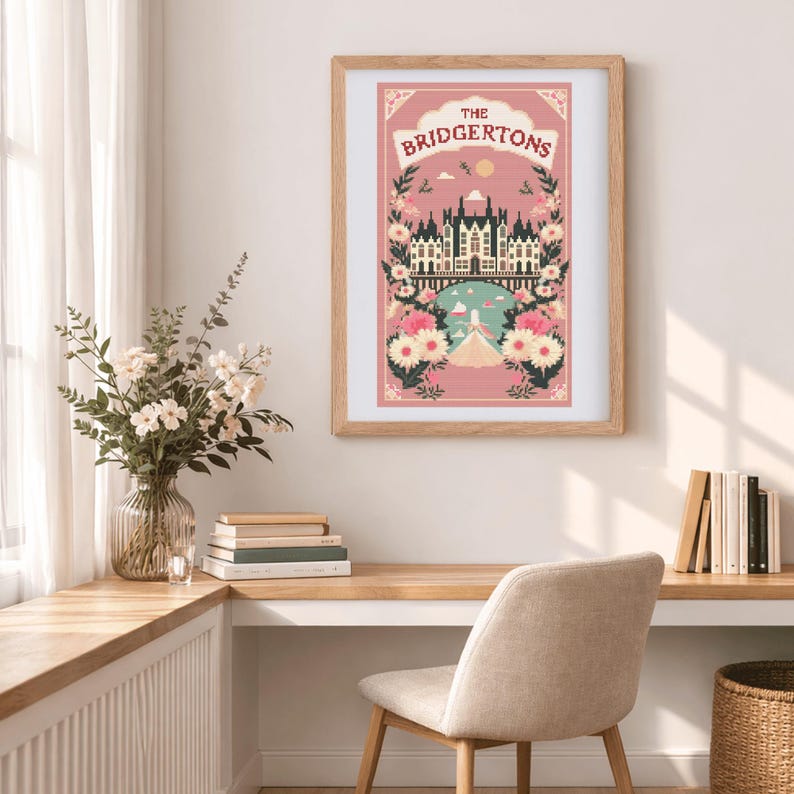 The Bridgertons: Book Cover Cross Stitch Pattern for Modern & Pretty ...