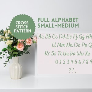 Chez Le Patisier: Alphabet Cross Stitch Pattern Small Size | Cross ...