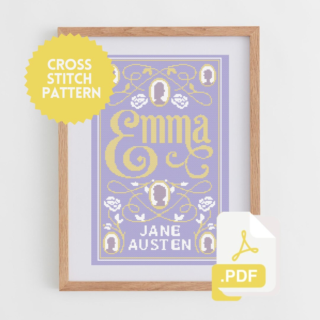 Book Cross Stitch Pattern: Emma by Jane Austen Cross Stitch - Etsy