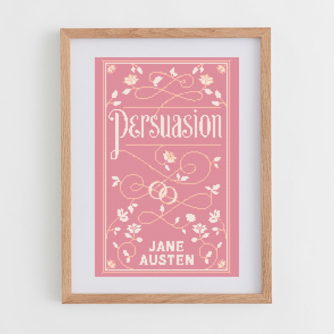 Persuasion (jane Austen): Book Cover Cross Stitch Pattern for Modern ...