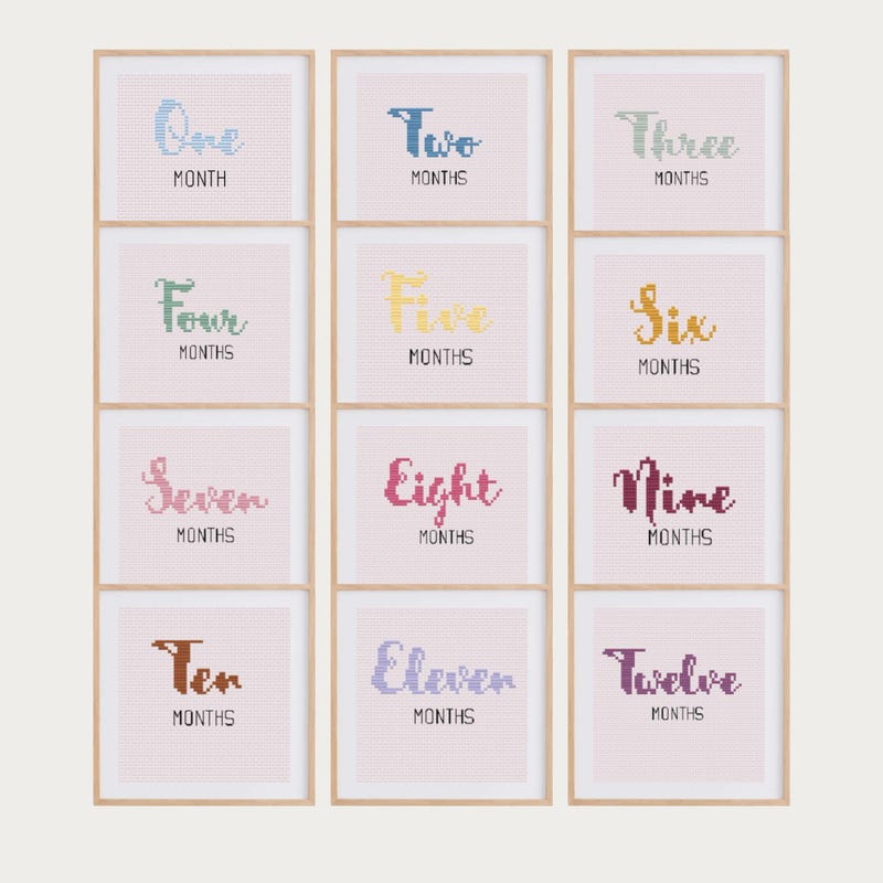 Baby Month Signs - Etsy