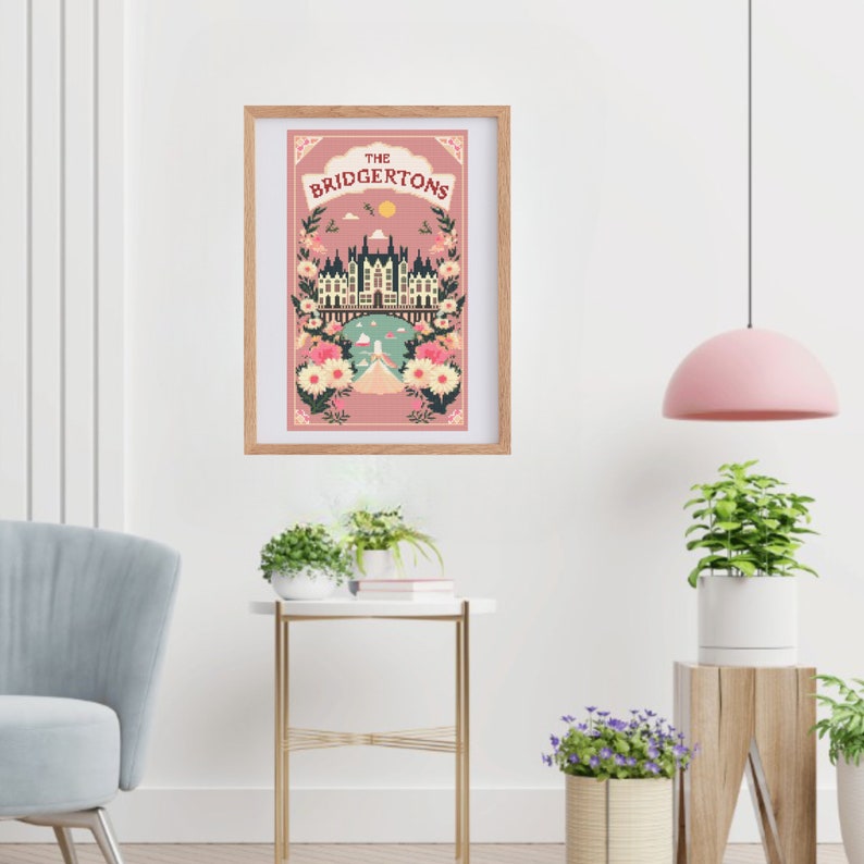 The Bridgertons: Book Cover Cross Stitch Pattern for Modern & Pretty ...
