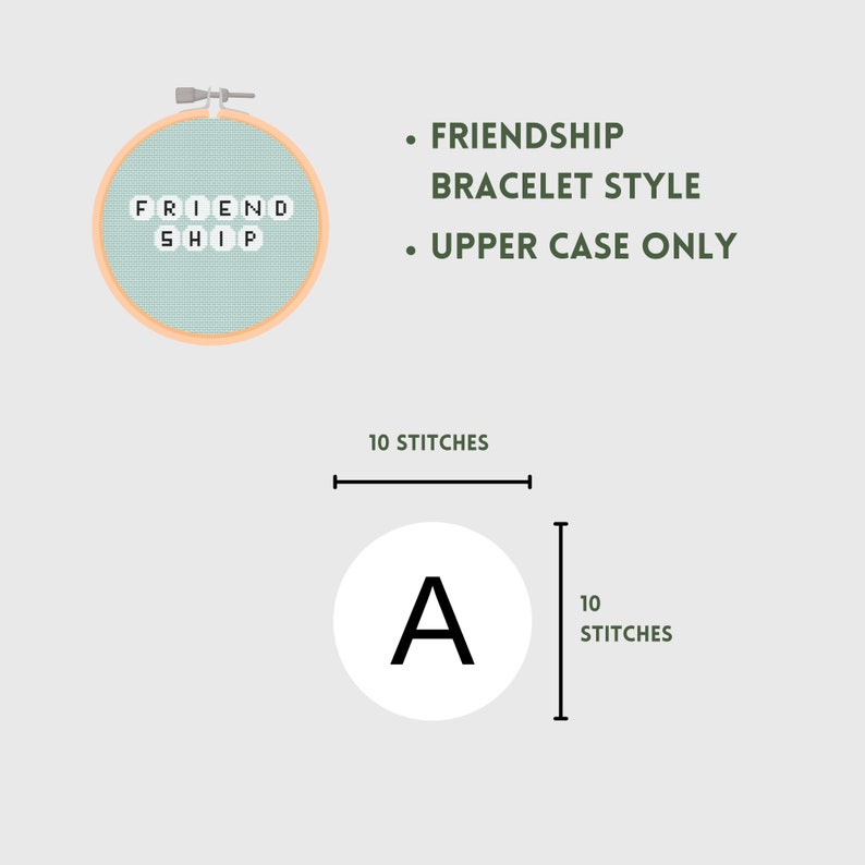 Friendship Bracelet Cross Stitch Pattern Small-medium Size Cross Stitch ...