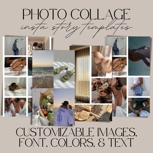 Mood & Vision Board Collage Templates, Insta Story Canva Template ...