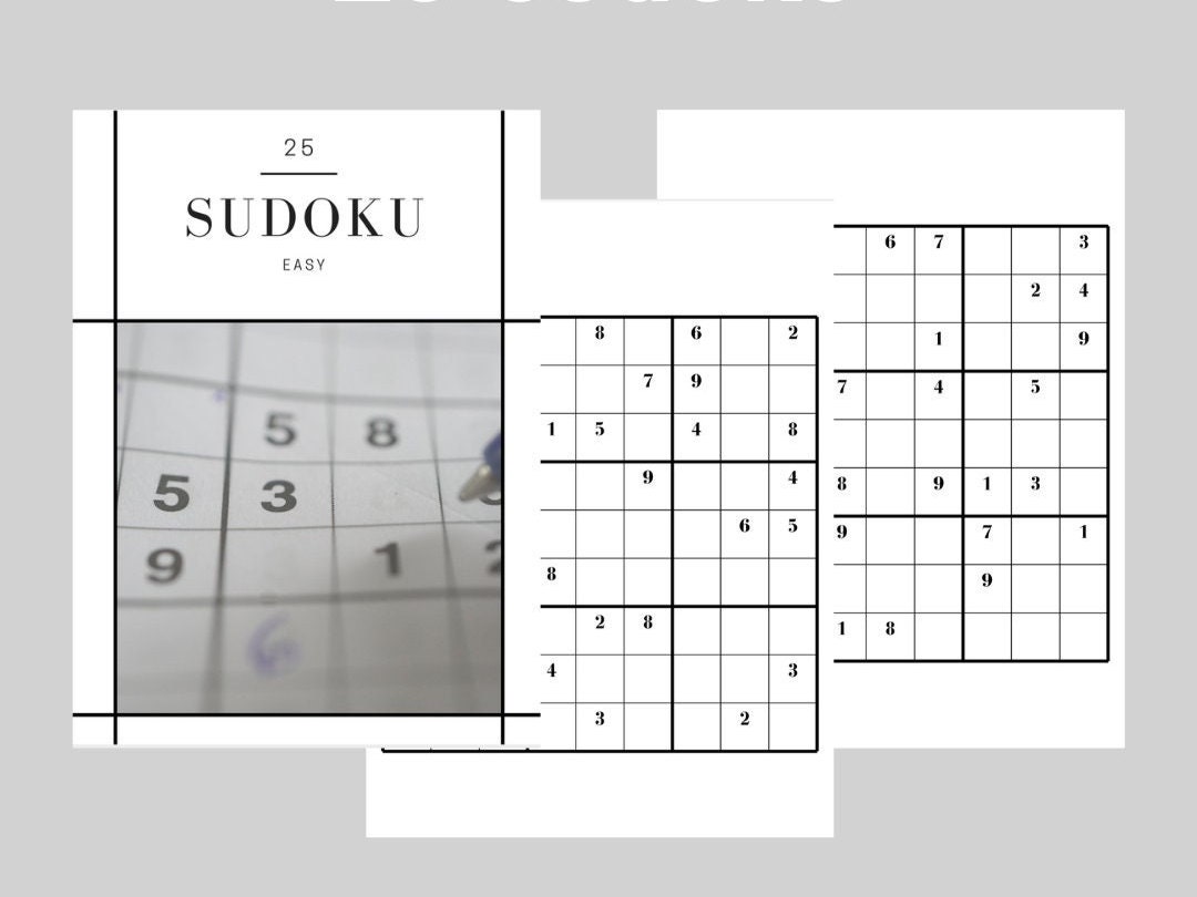 25 Easy Sudoku Printable or for Your Tablet, Ipad, Remarkable - Games ...