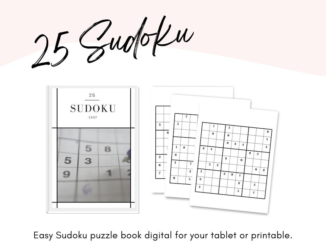 25 Easy Sudoku Printable or for Your Tablet, Ipad, Remarkable - Games ...