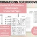 Gambling Addiction Affirmation Cards I Recovery Worksheets and ...
