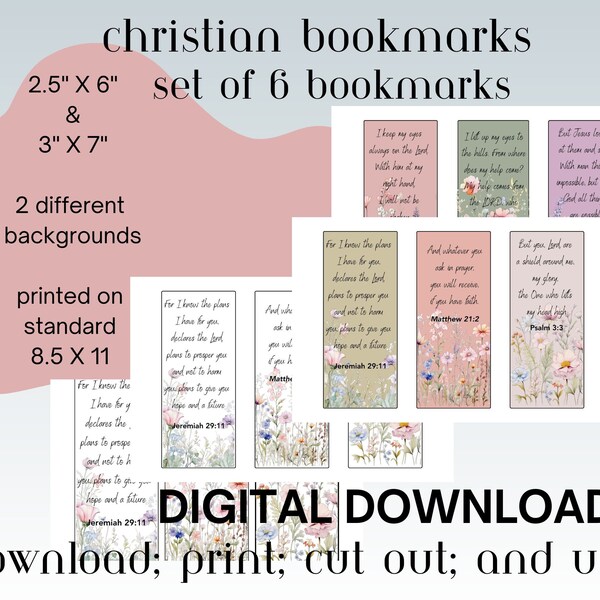 Christian Bookmarks - Etsy