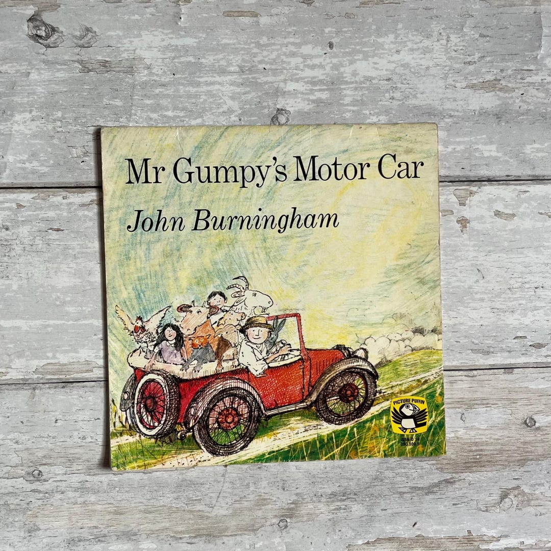Mr Gumpy’s Motor Car - John Burningham - Picture Puffin Book - 1979 - Etsy