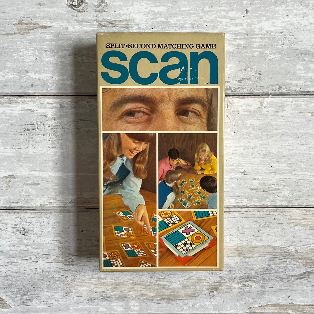 1970 Scan - Split Second Matching Game - Vintage Parker Games - Etsy