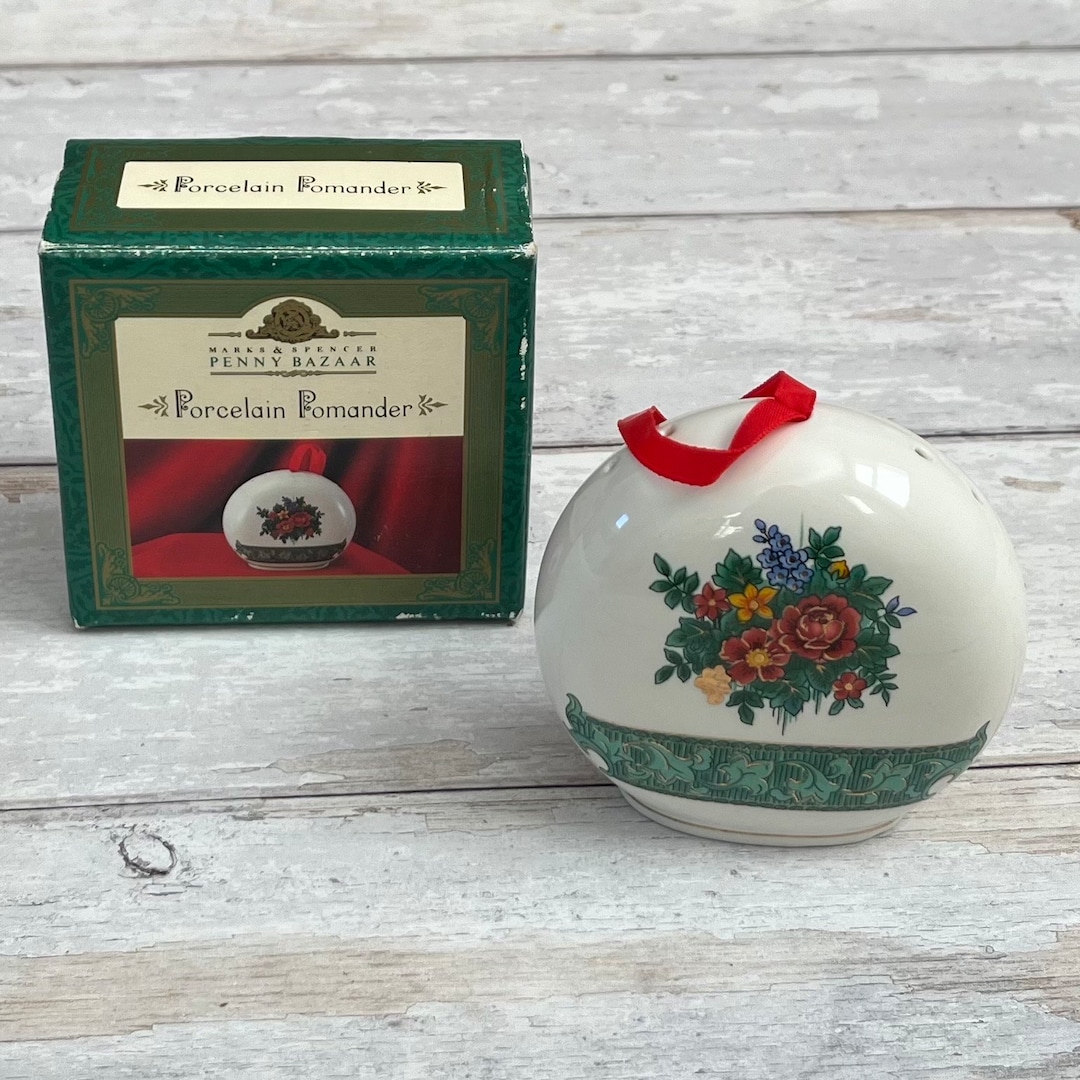 Vintage Marks and Spencer Penny Bazaar Porcelain Pomander. - Etsy UK