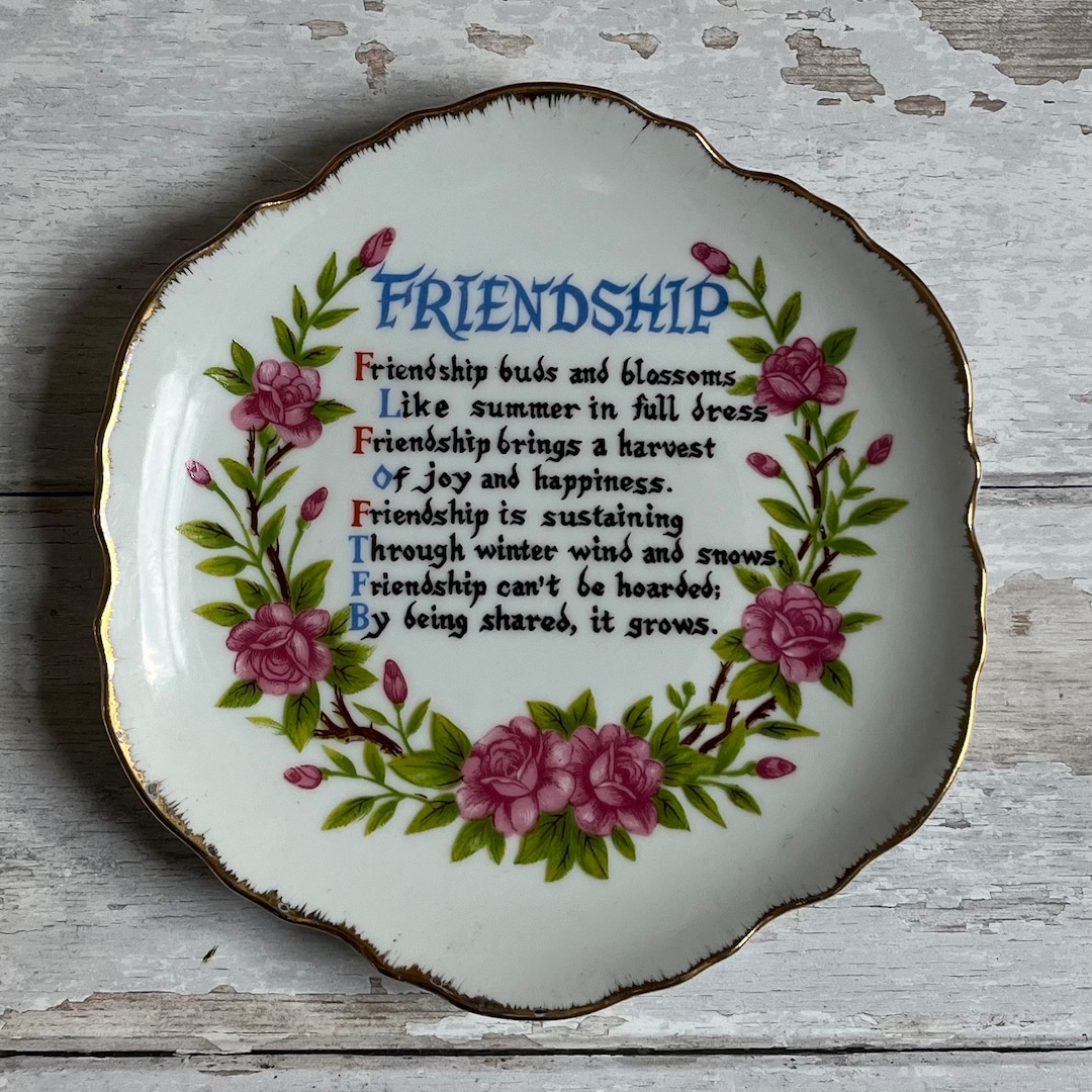Collectible 1960s Friendship Plate - Etsy