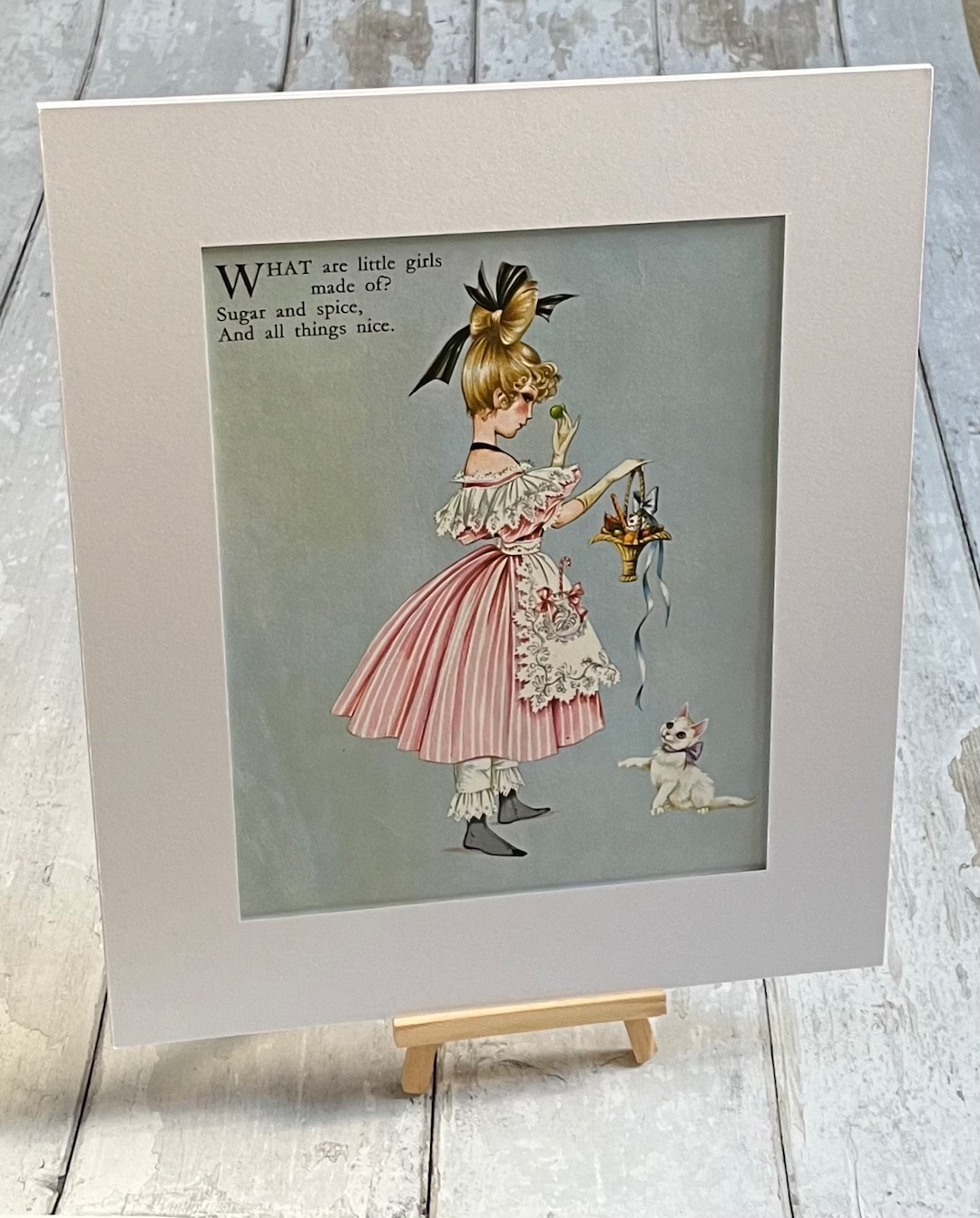 Vintage what Are Little Girls Made Of Sugar and Spice and All Things ...
