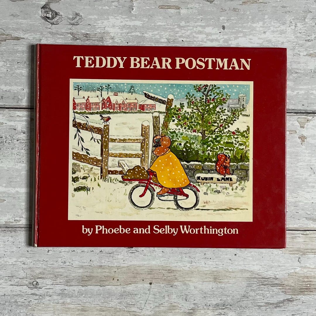 Teddy Bear Postman - Phoebe and Selby Worthington - 1981 - Etsy