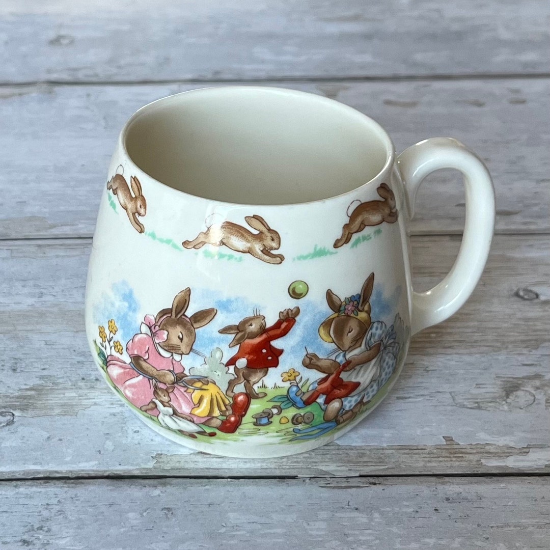 Vintage Bunnykins Don Mug ‘dress Making’ Royal Doulton - Etsy